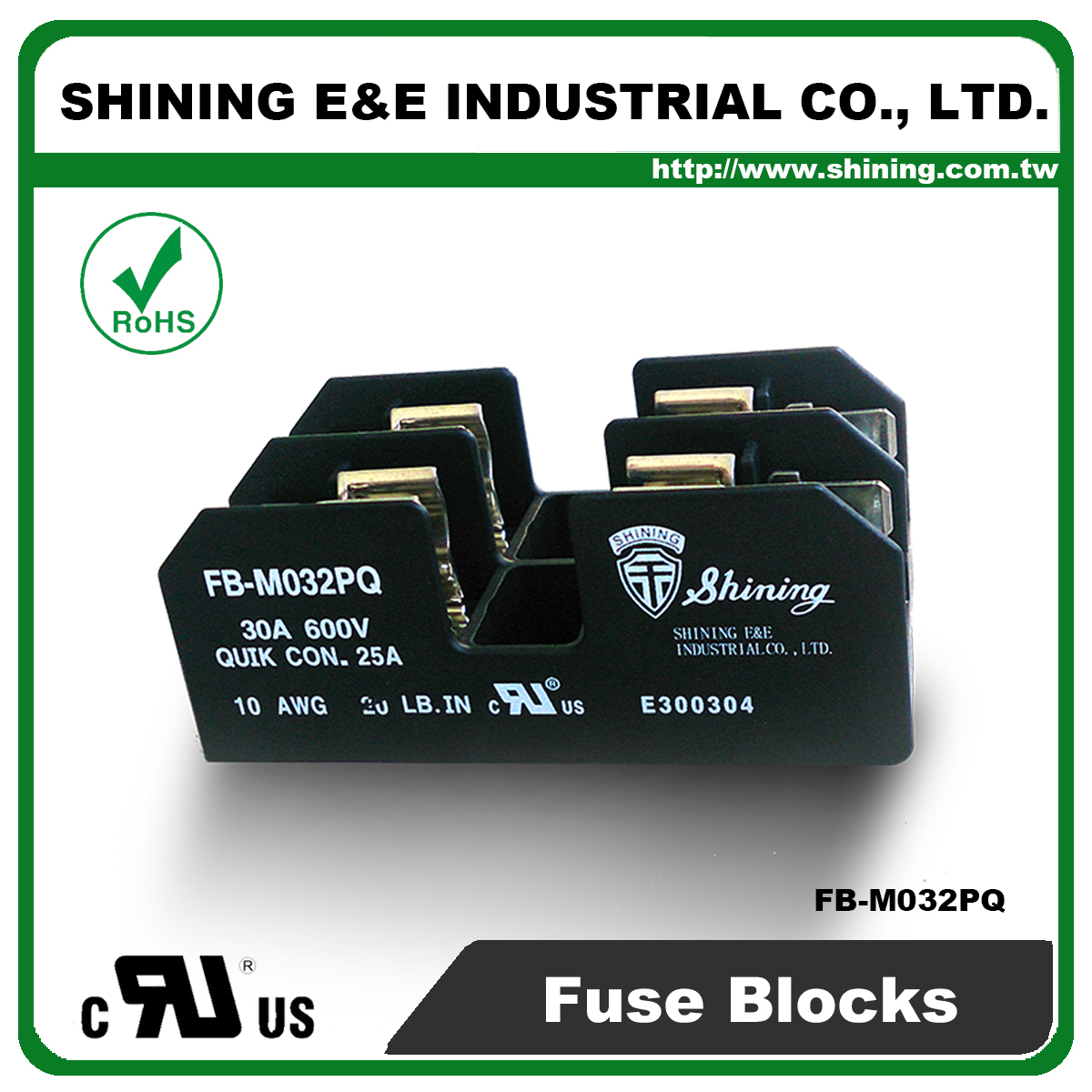 Midget Fuse Block 30A 2 Pole tillescenter Industrial Electrical Fuse ...