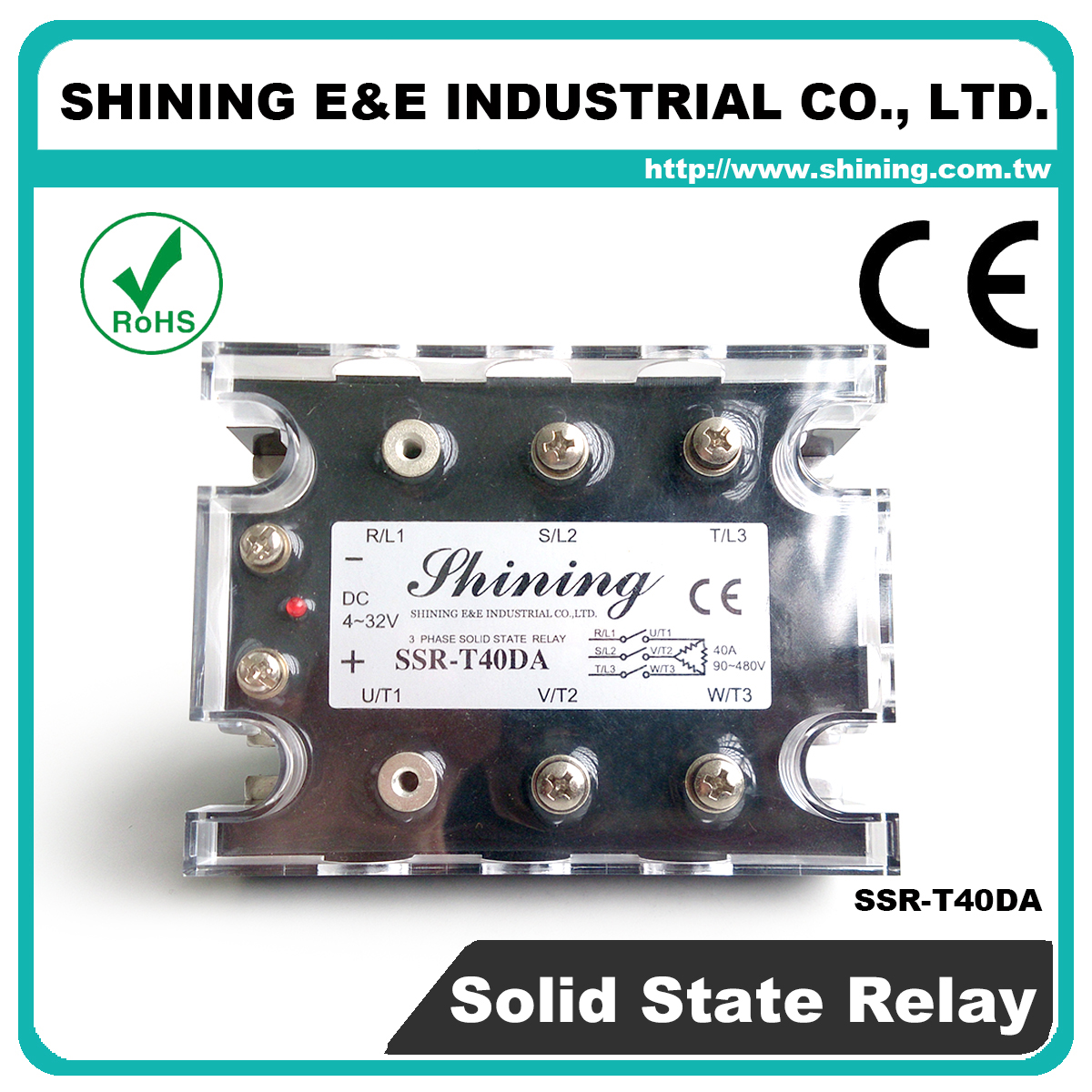 SSR-T40DA 40A Solid State Relay | SHINING E&E INDUSTRIAL CO., LTD.