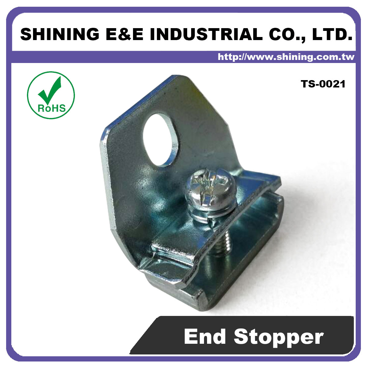 TS-0021 Hat-Shaped 25mm DIN Rail Mounting Terminal Block Lock ...